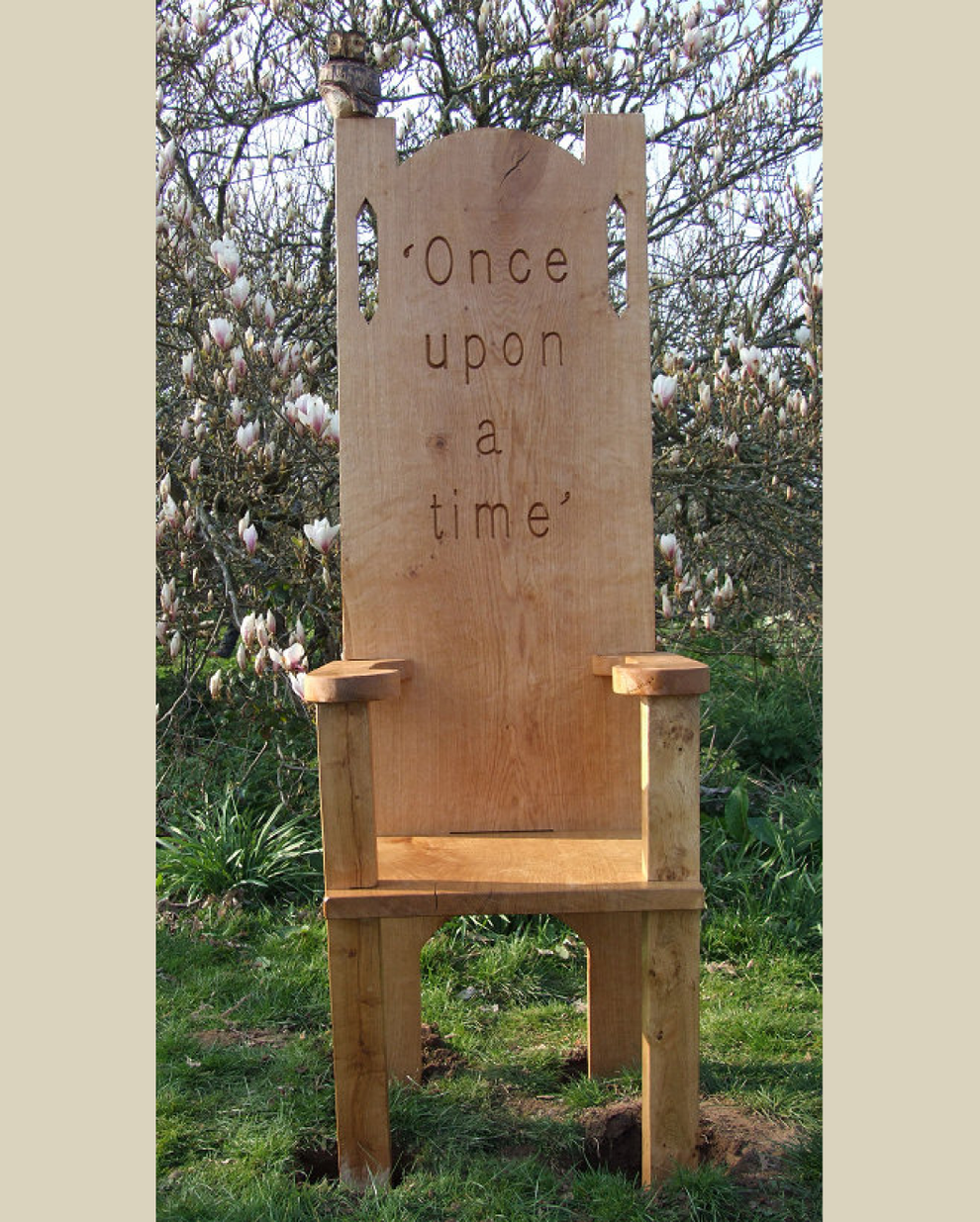 Oak Story Telling Chair – forestcrafts.uk